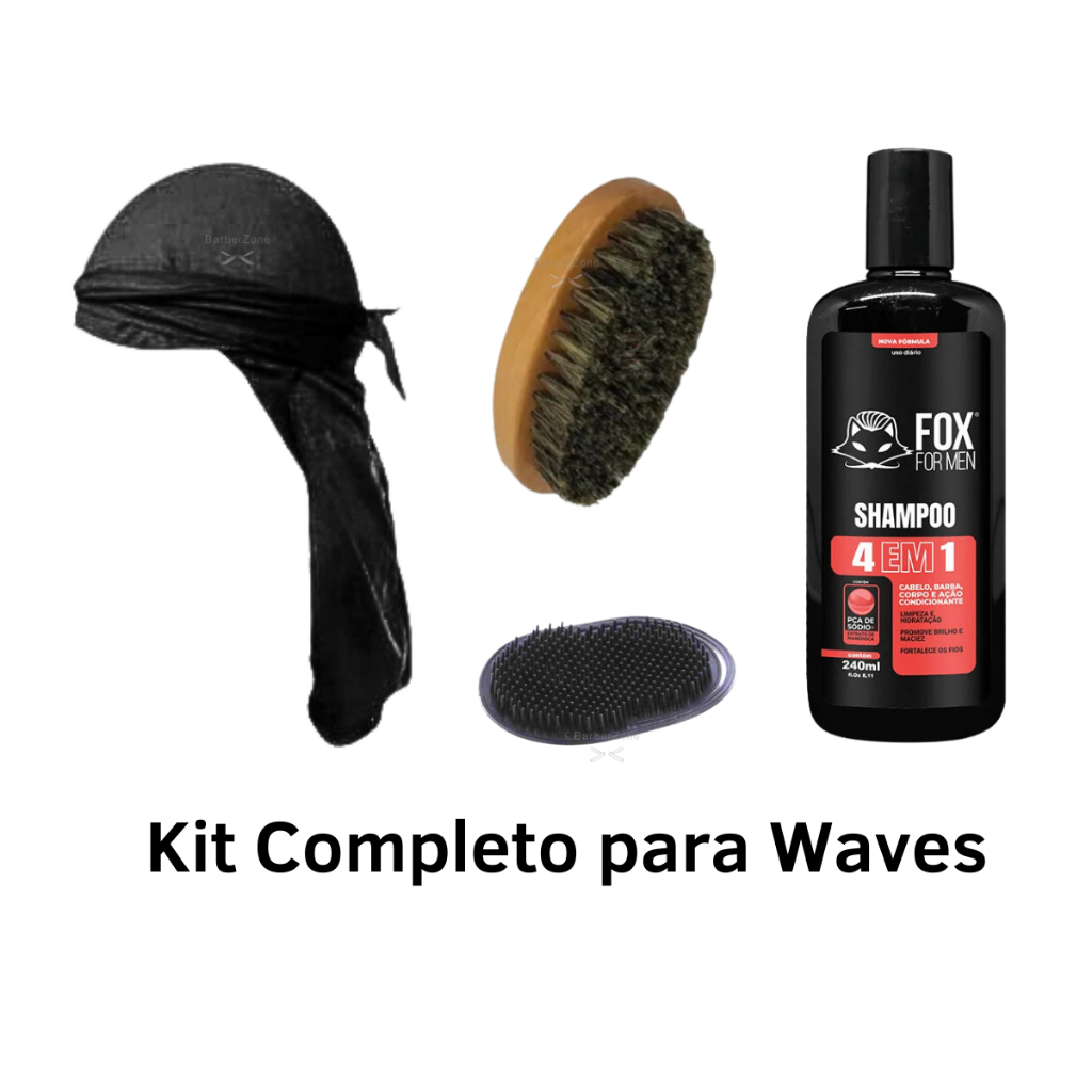 Kit Completo para Waves 360 Durag Dureg rap hip hop touca compressora ...