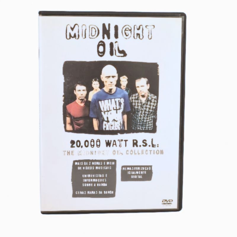 DVD Midnight Oil Collection 20.000 WATT Surf Music Videos Live ...