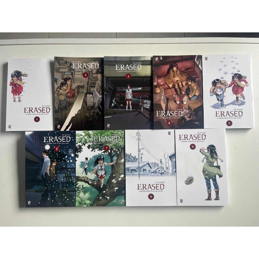 Mangá Erased Completo 1 ao 9 | Shopee Brasil