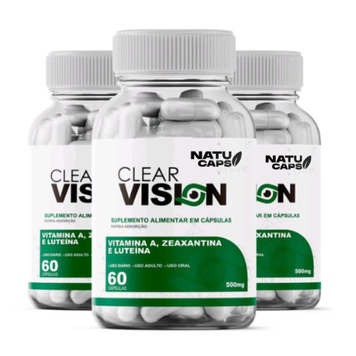 3 Potes de Clear Vision - 180 Cápsulas | Shopee Brasil