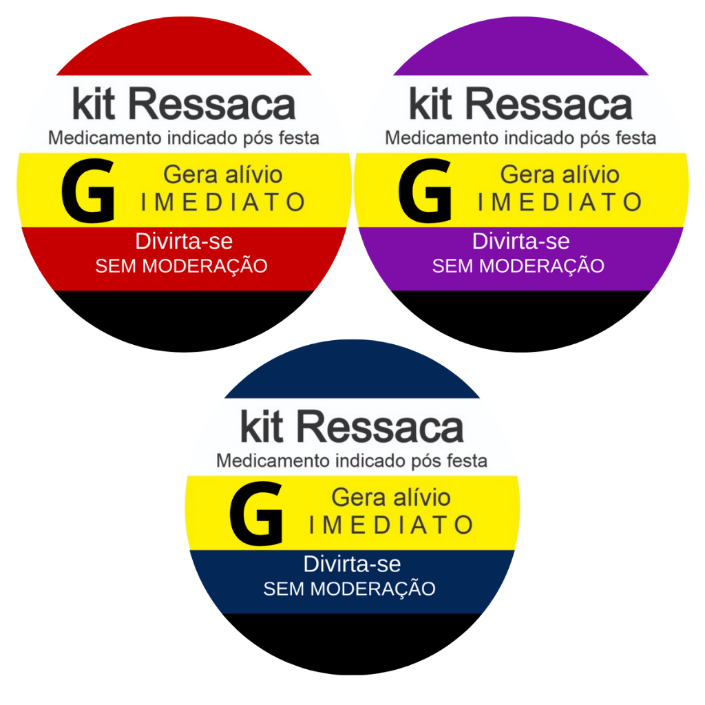 kit 70 Adesivo etiquetas lembrancinha presente Kit ressaca para festas ...