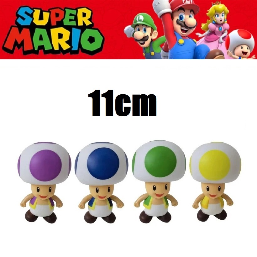 CAOF Boneco Toad Super Mario Bros 11cm Figure Articulado - Custom Arts ...
