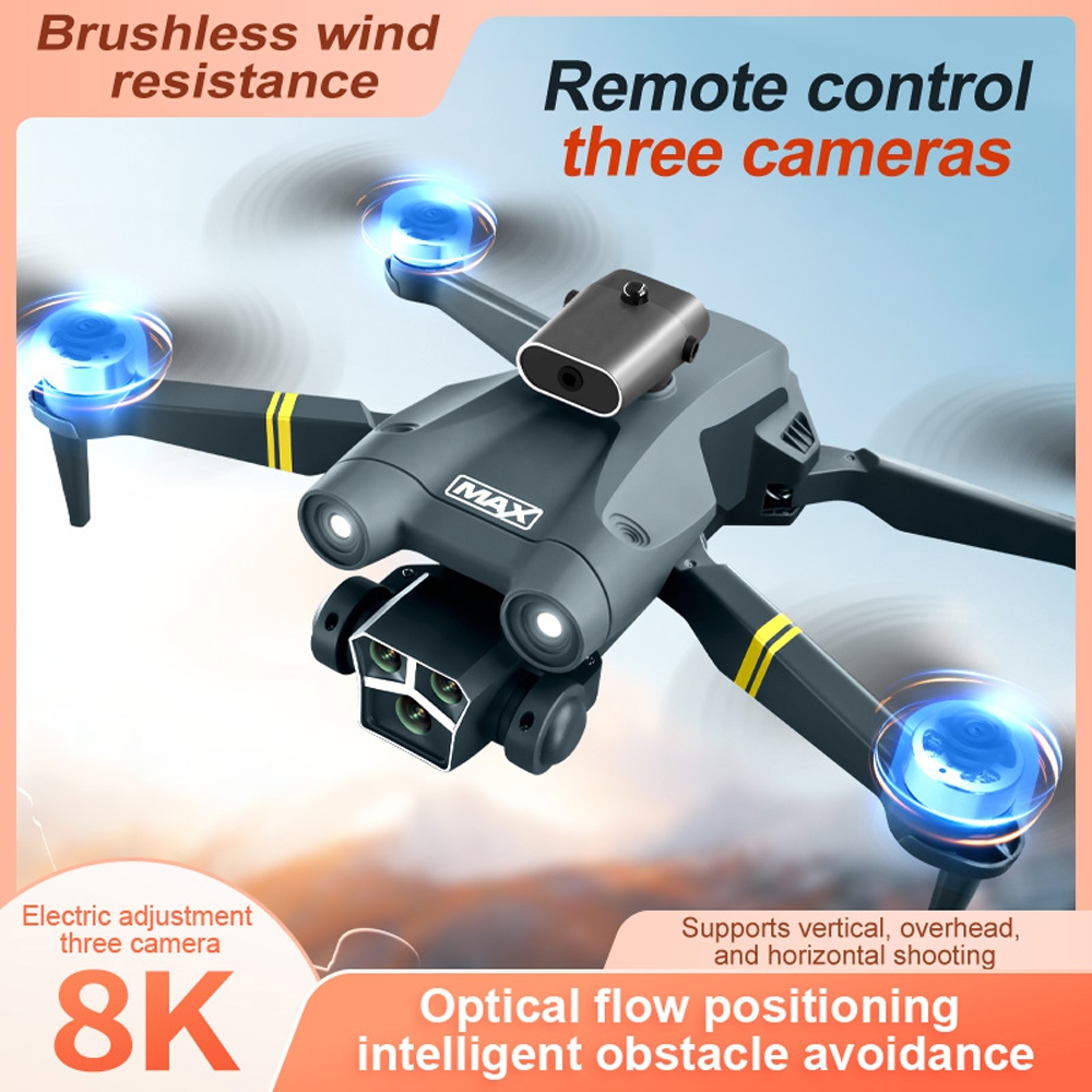 Dli Novo Drone 8K 4CH Profissional HD Fotografia Aérea Motor Sem Escova ...
