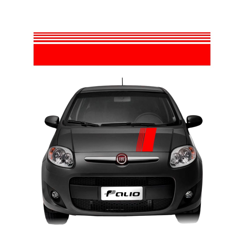 Faixa Capô Adesivo Fiat Palio Sporting Essence Attractive | Shopee Brasil