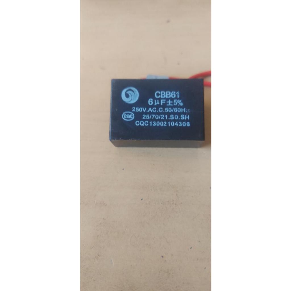 CAPACITOR 6UF 250V CBB61 USO GERAL | Shopee Brasil