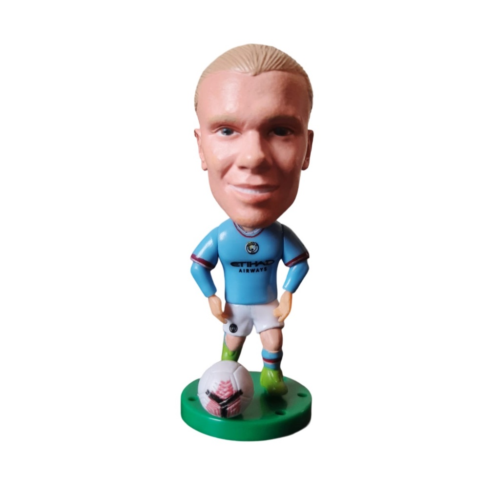 Mini Craque do Erling Haaland Manchester City Soccerwe Boneco Miniatura ...