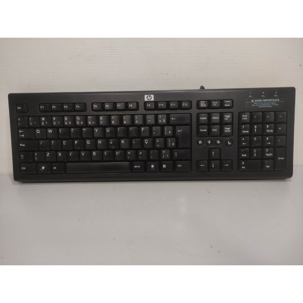 Teclado Hp Ç Português Br Usb Pc G74 (Usado) | Shopee Brasil