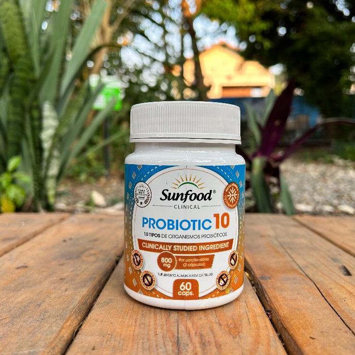 Probiotic 10 60 Caps 800 mg Sunfood | Shopee Brasil