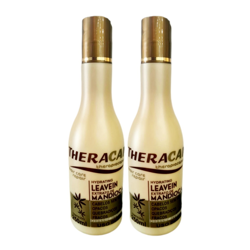 Leave in Mandioca - Kit 2 und 250ml (Theracap) | Shopee Brasil