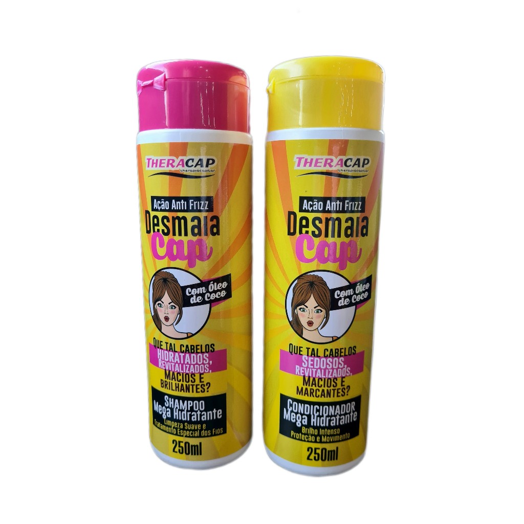 Kit Shampoo e Condicionador Desmaia Cabelo Desmaiacap 250ml (Theracap ...
