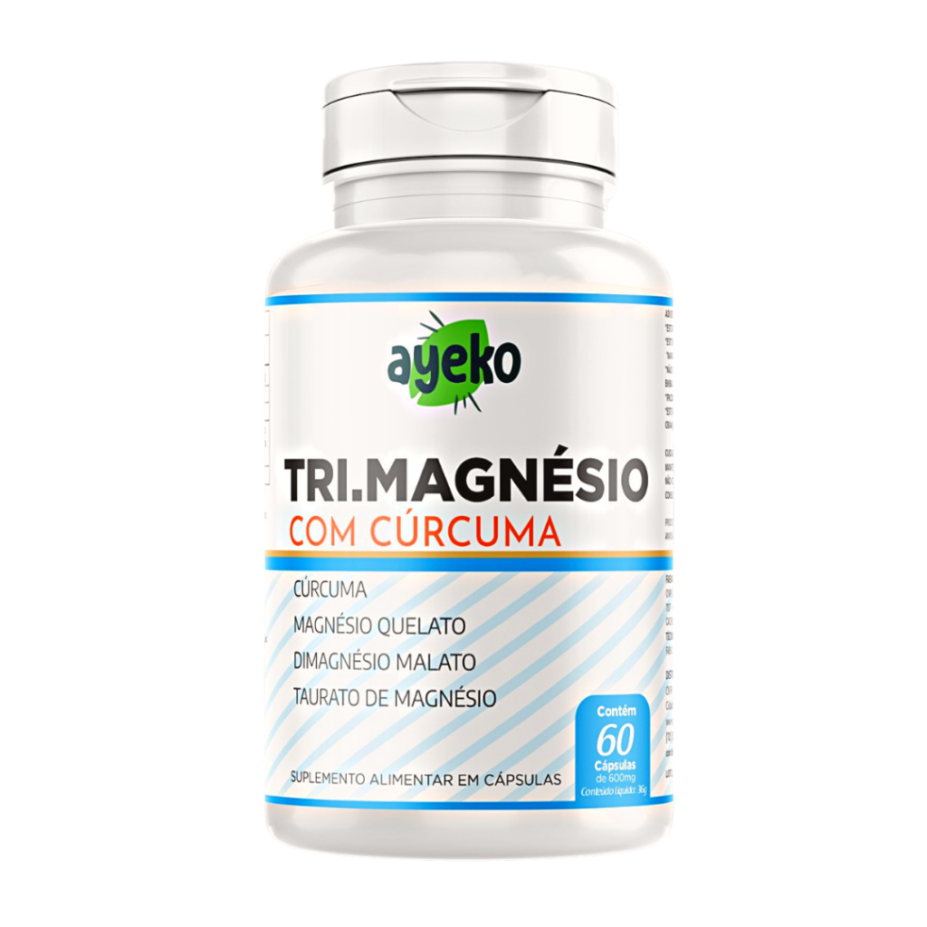 Tri Magnésio Com Curcuma 95% 60caps - Ayeko | Shopee Brasil