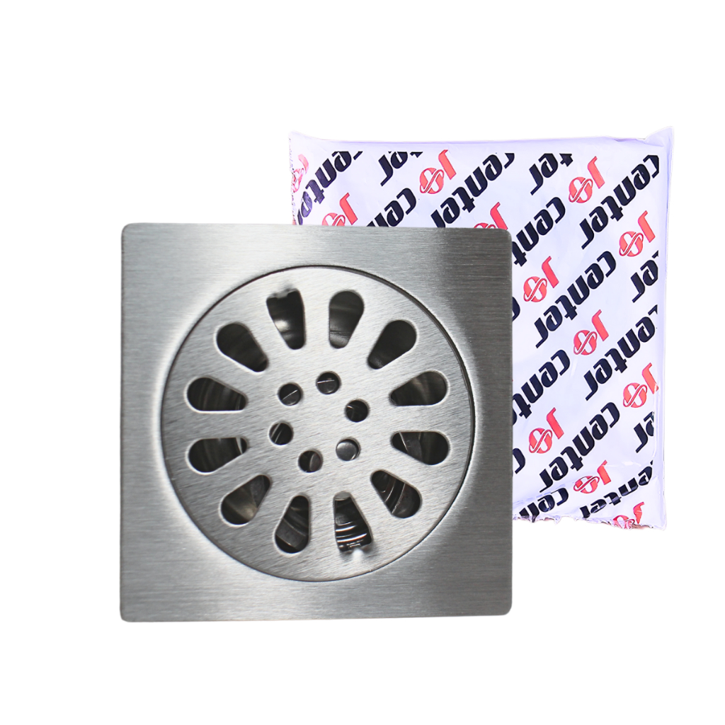Ralo Jocenter Anti odor Elimina Mal Cheiro 10cm Aço Quadrado Para Piso ...
