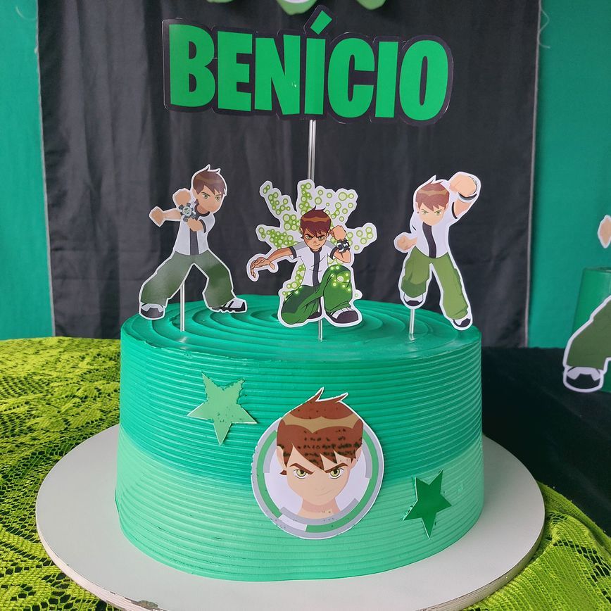 Topo De Bolo Ben 10 Topo De Bolo Menino Topo De Bolo Infantil