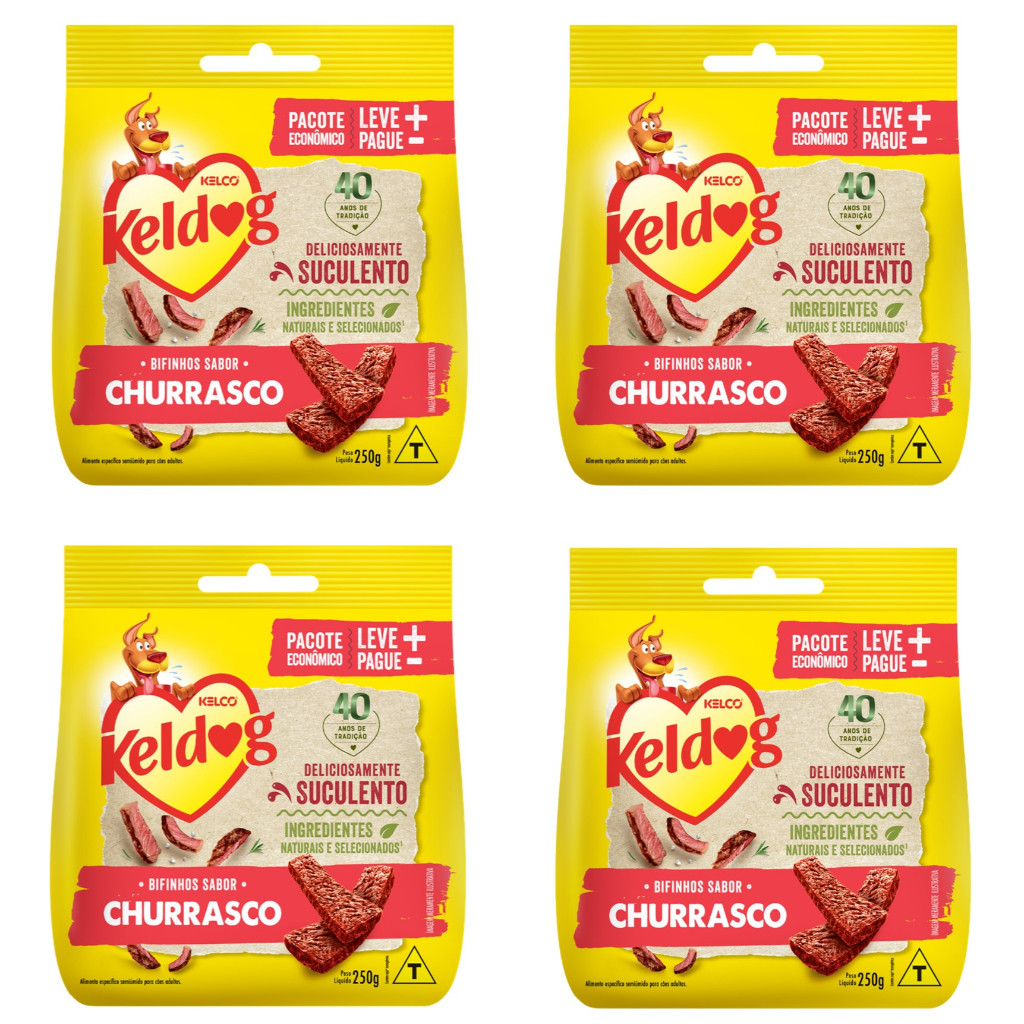 Kelco KIT Keldog Bifinho Criadores Churrasco SL 250g - 4 Unidades ...