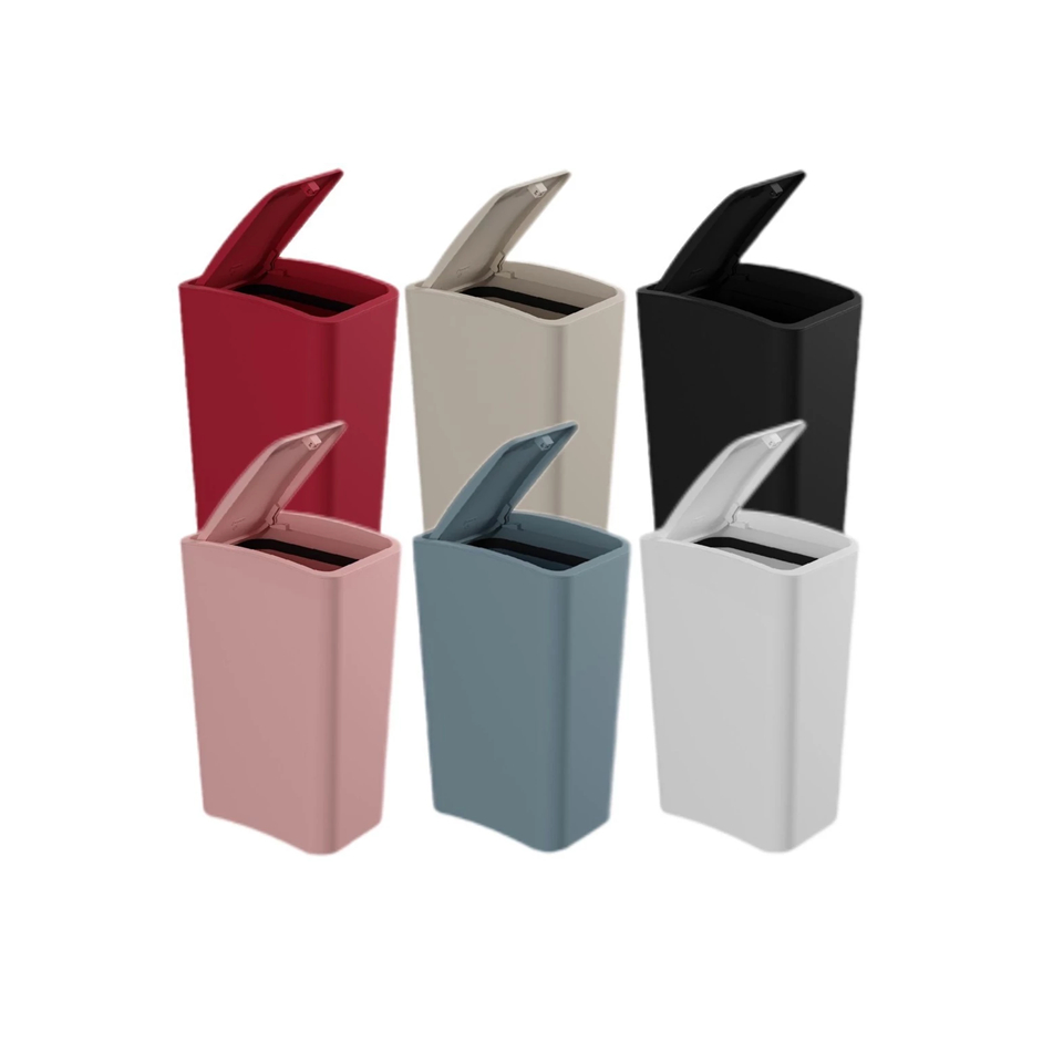 Lixeira Para Banheiro Com Tampa Click 8 Litros Astra Shopee Brasil