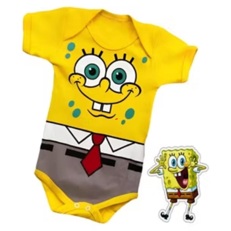 Body Temático Bob Esponja, Patrick Mesversario Bory Bori Bory Bodi ...