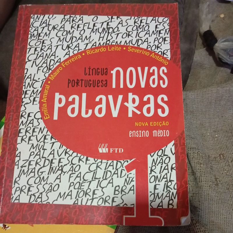 língua portuguesa novas palavras nova edição ensino médio. Ed ftd ...