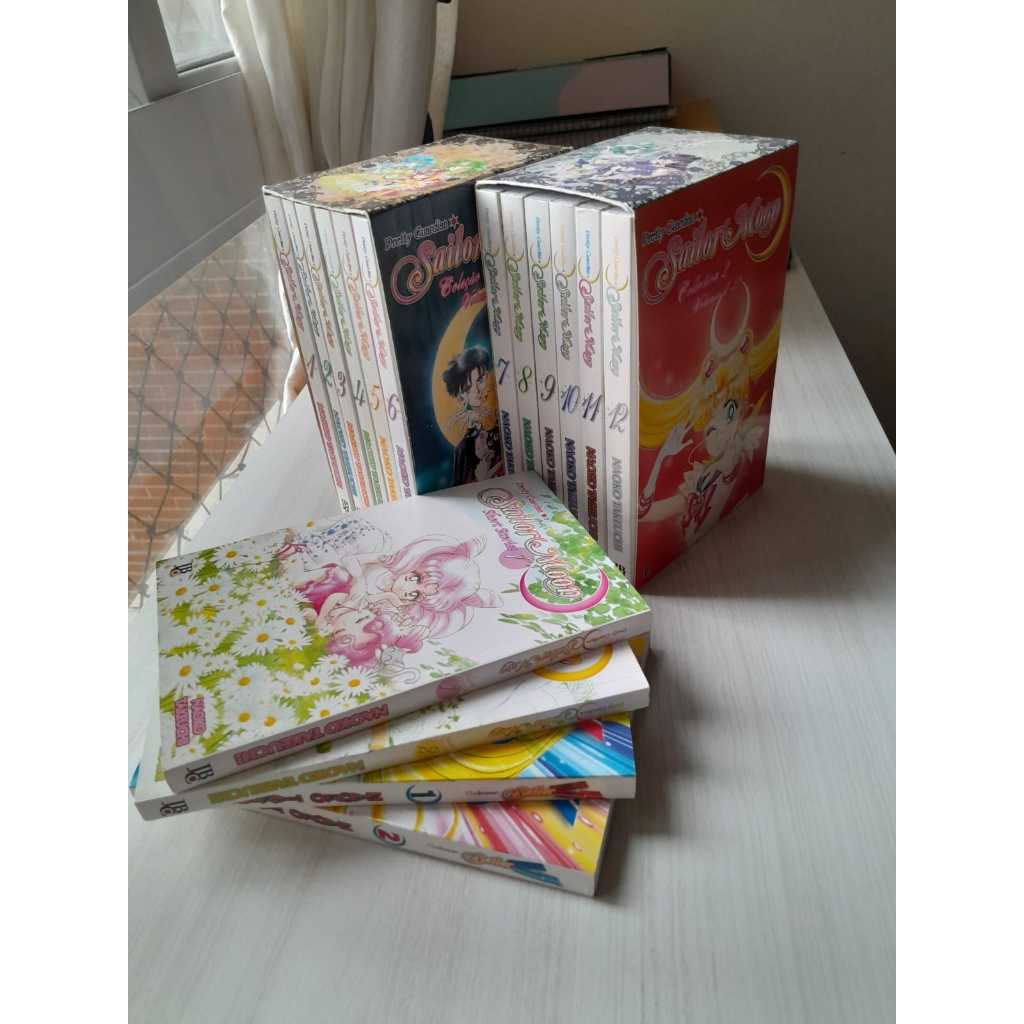 Coleção Completa Mangá Sailor Moon - Box 1 e 2 + Short Stories ...