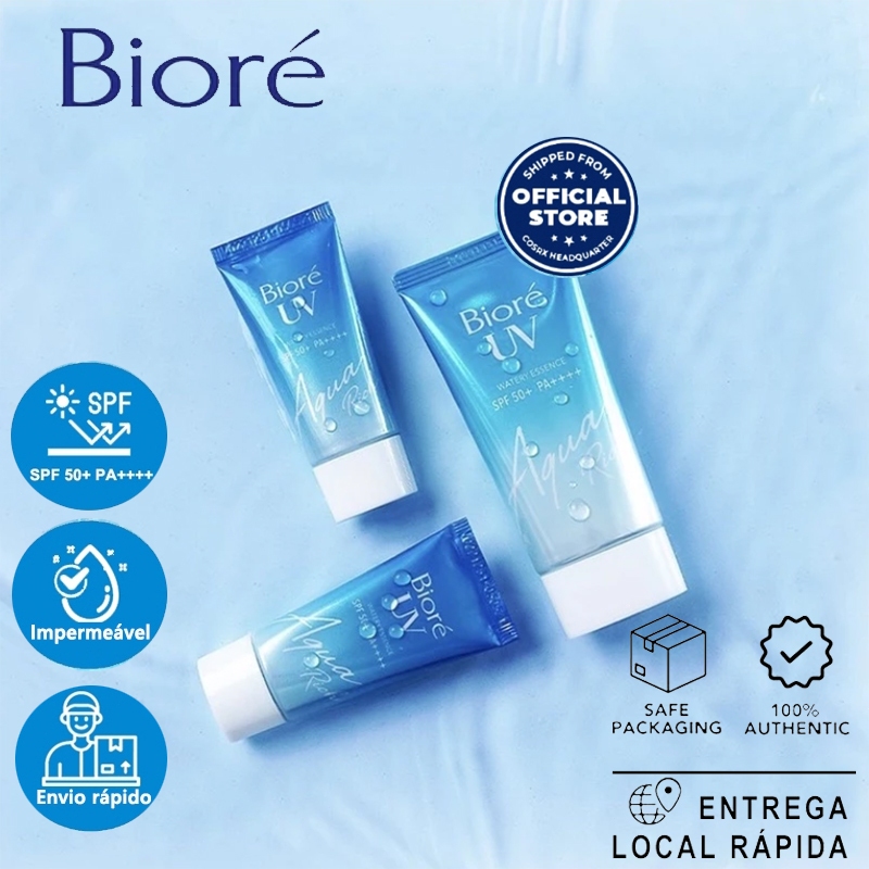 Biore Protetor Solar Spf50+ Aqua Rich Protetor Solar Facial Toque Seco ...