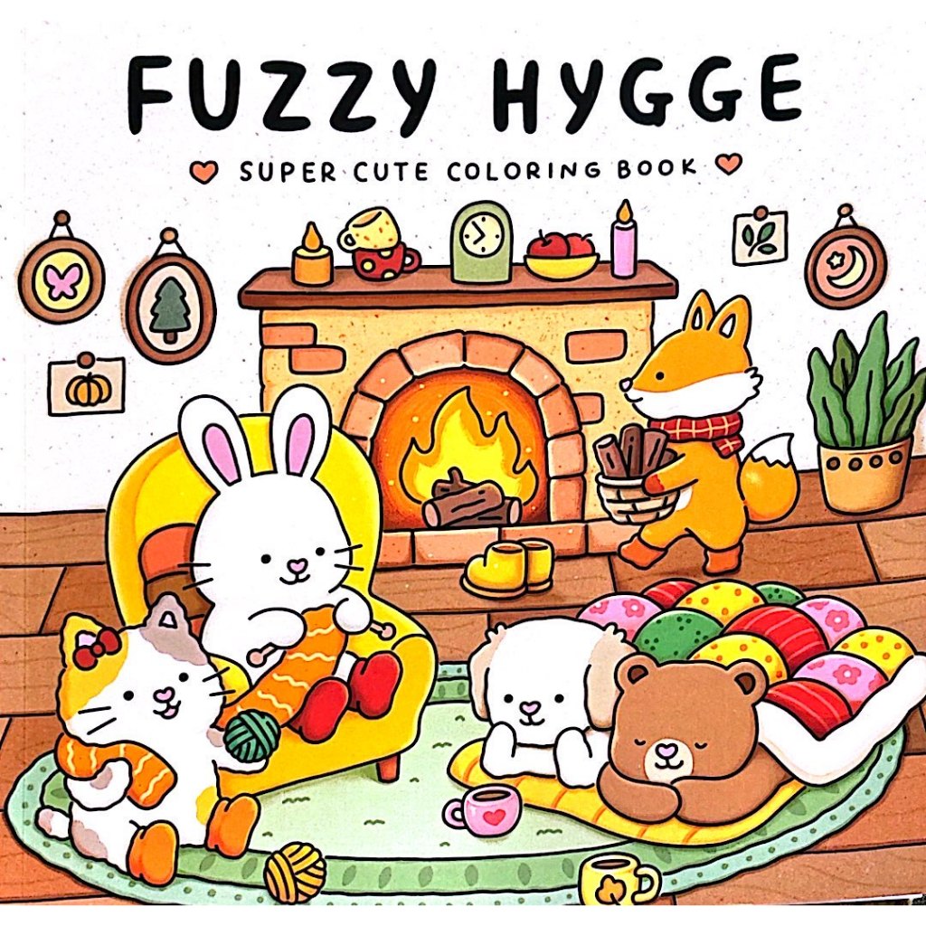 NOVIDADE - MIOLO Livro de colorir Fuzzy Hygge 40 FOLHAS | Shopee Brasil