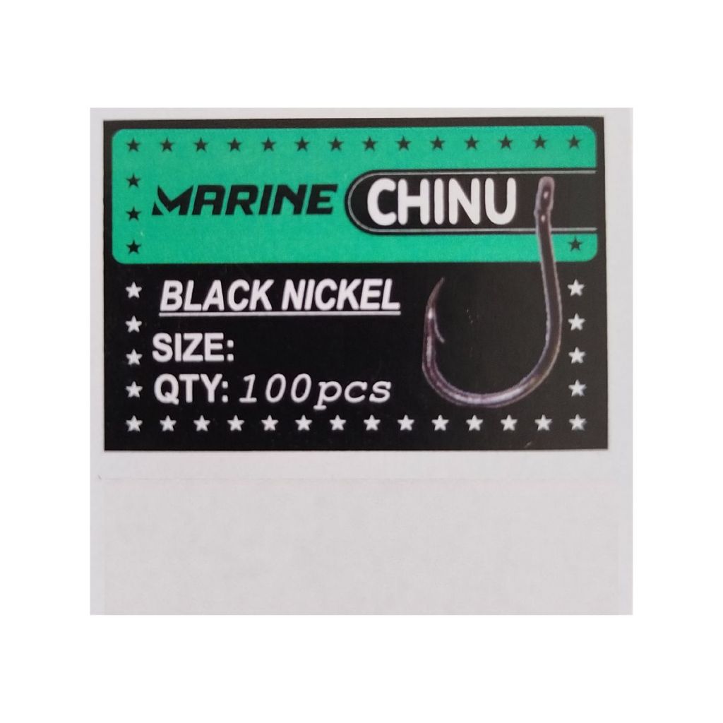 Kit Pesca Anzol Chinu Black Nickel Caixa Marine Sports Pacu Piau ...