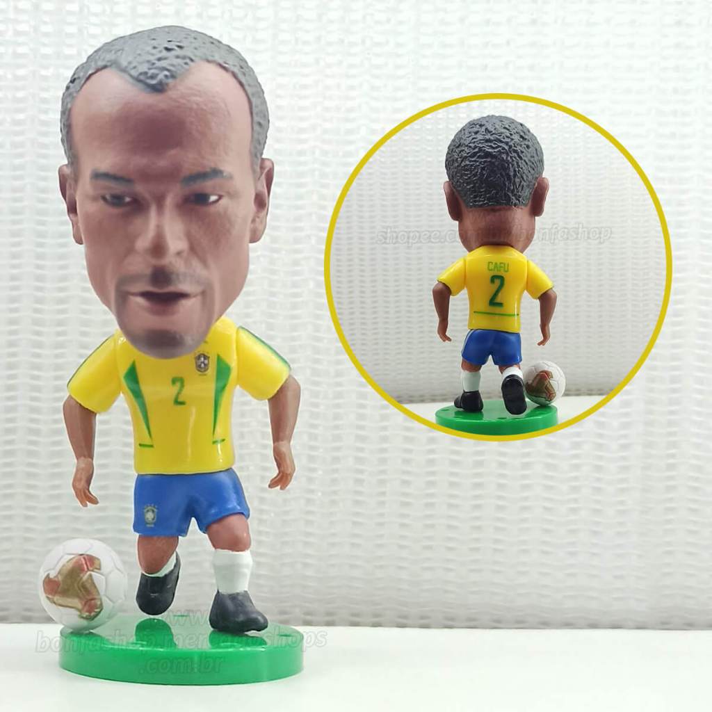Mini Craque Cafu Brasil 2002 - Seleção Brasileira Miniatura Futebol ...
