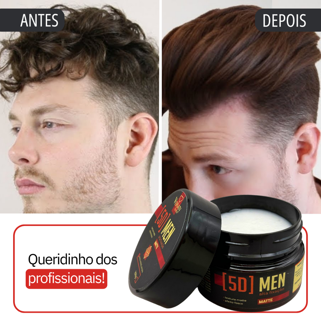 Pomada Capilar Mate 100g - Fixação Média, Sem Brilho, Acabamento ...