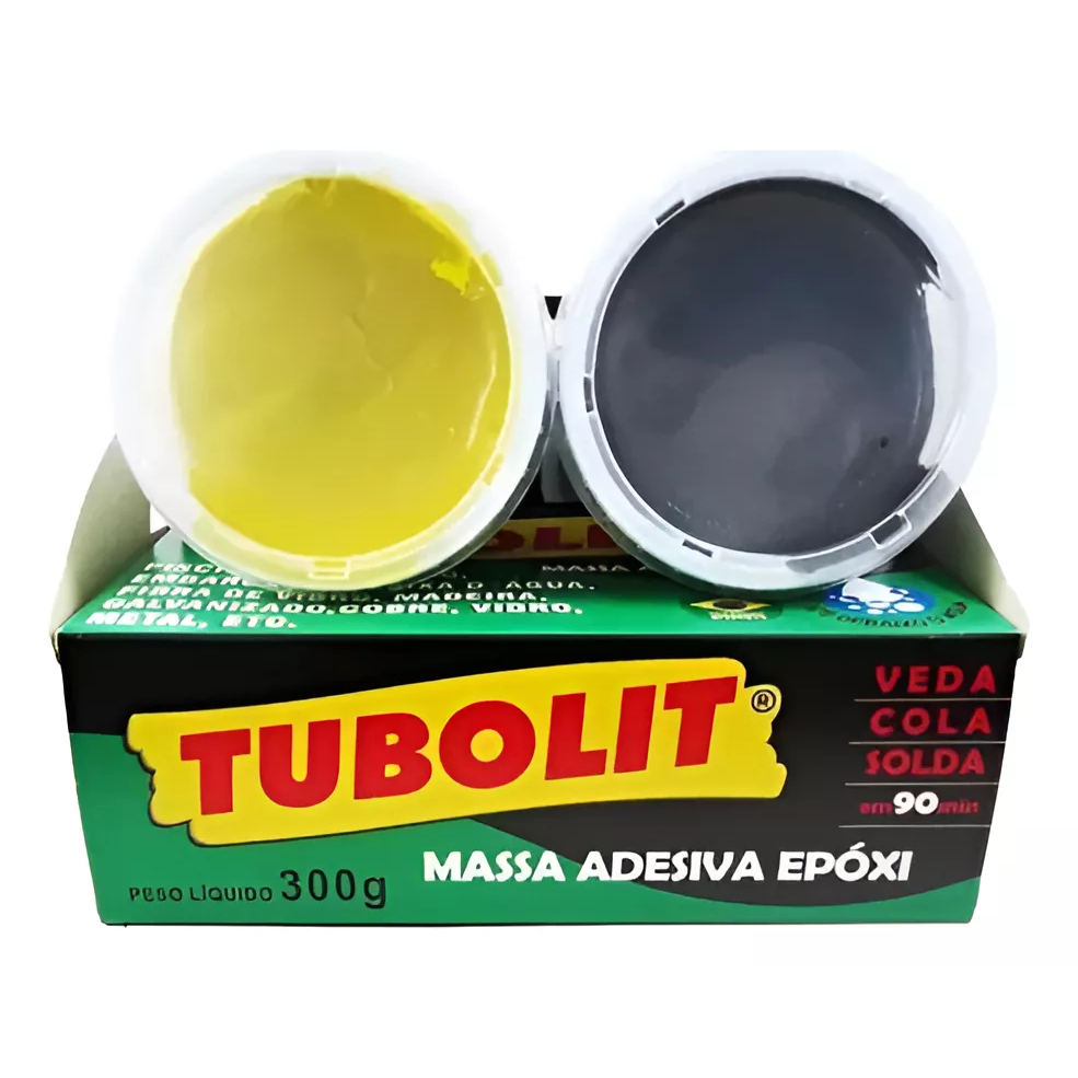 Tubolit Cola Epóxi Parte A+B 300g | Shopee Brasil