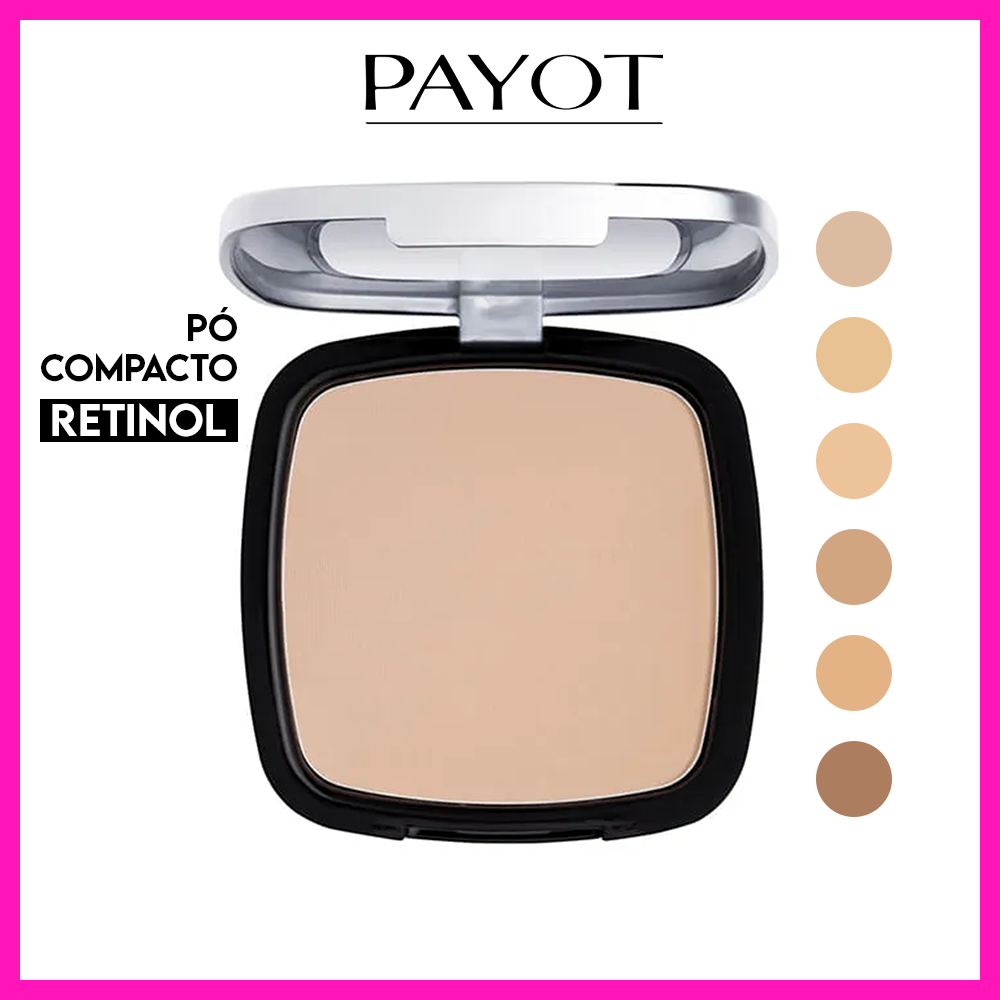 Payot Retinol Pó Compacto 10g (Cobertura Média) Textura suave, leve e ...