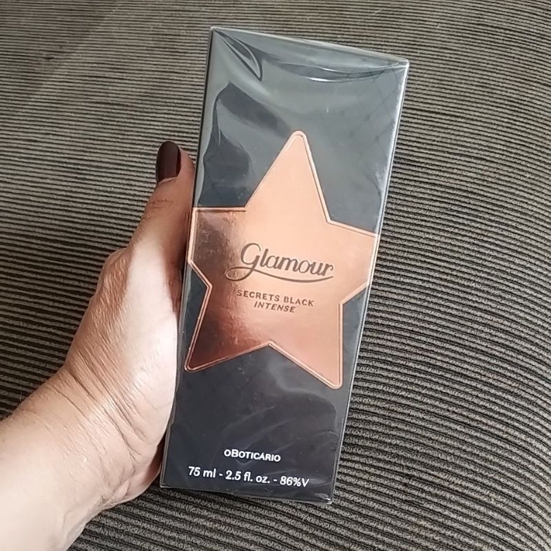 Desodorante Colonia Glamour Secrets Black intense 75ml (Boticário ...