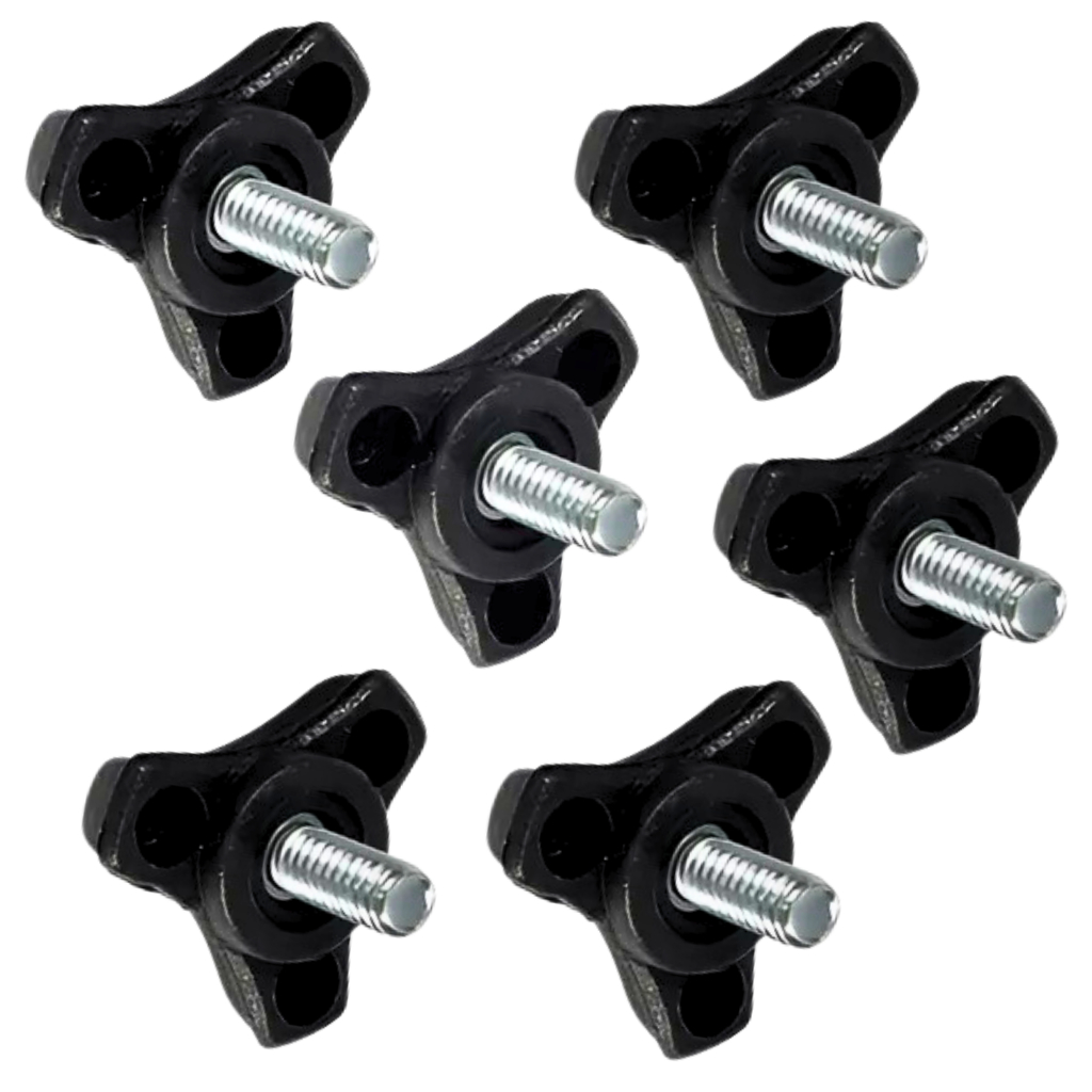 Borboleta Pequena Manipulo Macho Parafuso Rosca 1/4 – Kit com 100 ...