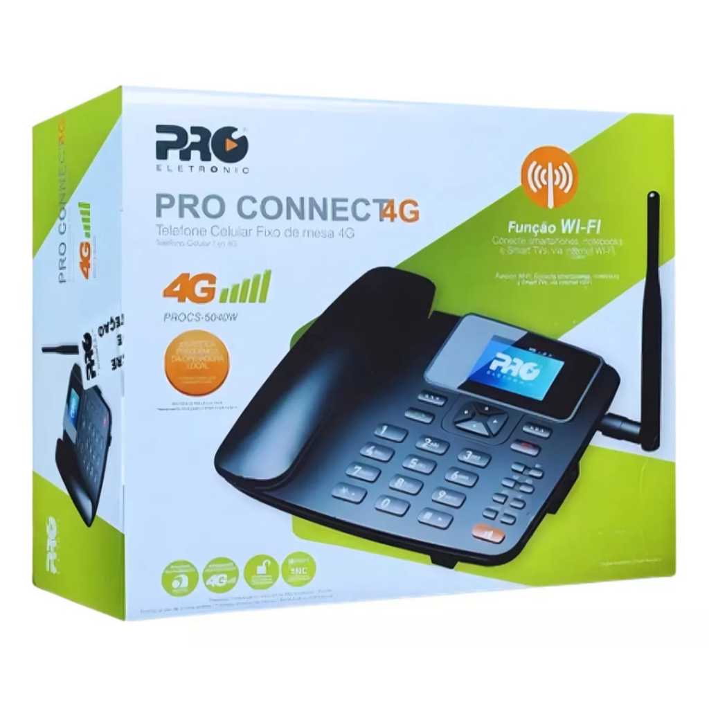 Telefone Celular Rural De Mesa 4G com Roteador Wifi 7 Bandas PROCS ...