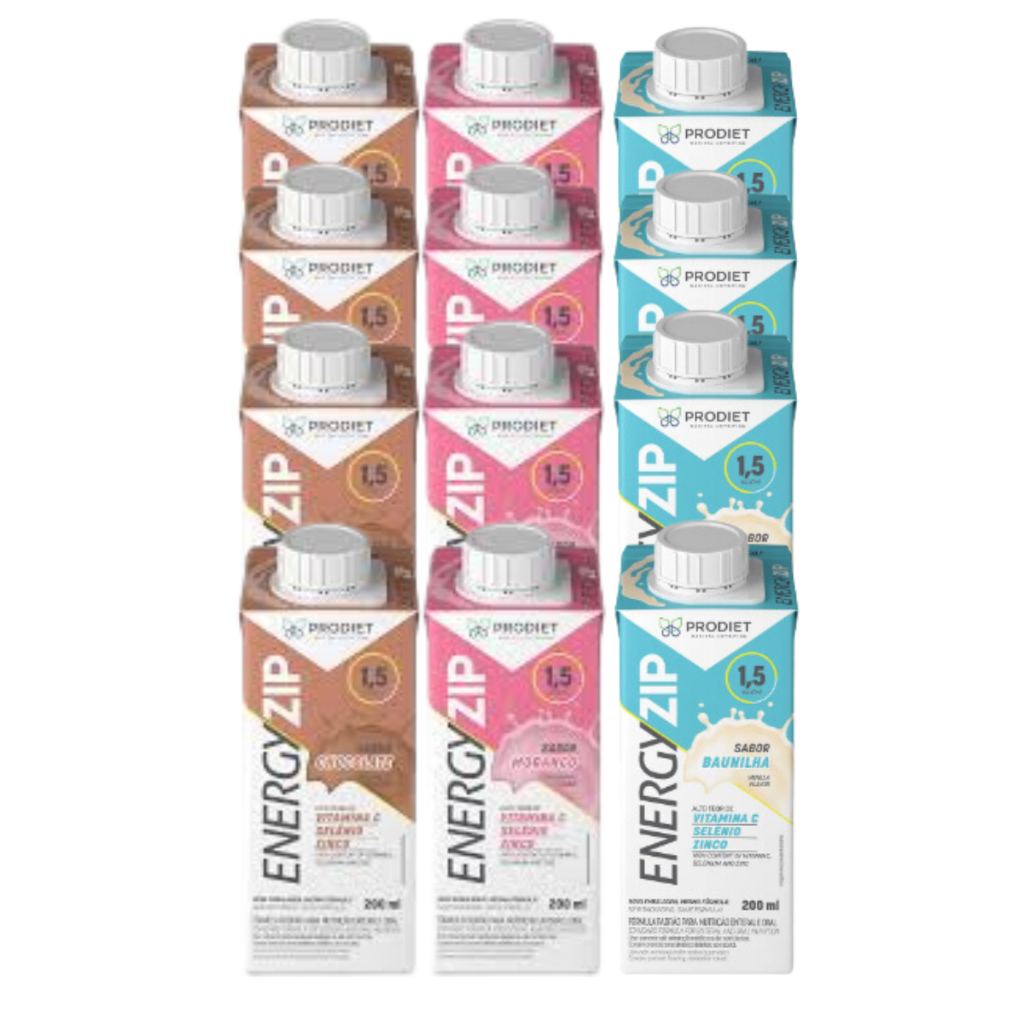 Suplemento Prodiet Energyzip 200Ml 1.5Kcal Todos Os sabores - Kit com ...