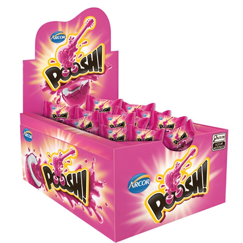 Chiclete Poosh Tutti-frutti C/40 Unidades - Arcor | Shopee Brasil