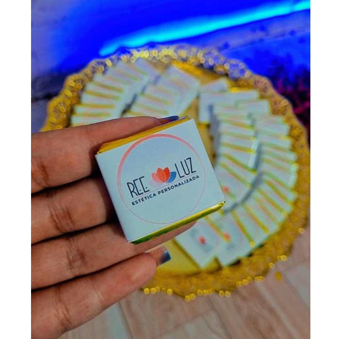 KIT 30 Tabletes de Chocolate personalizado com seu LOGO | Escolha os ...