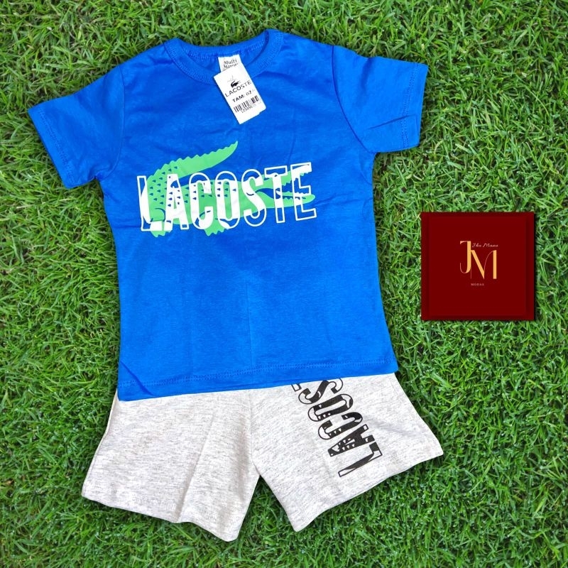 Conjunto Lacoste infantil | Shopee Brasil