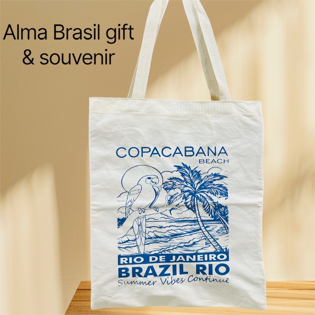 Ecobag de Lona com Estampa do Rio de Janeiro | Shopee Brasil