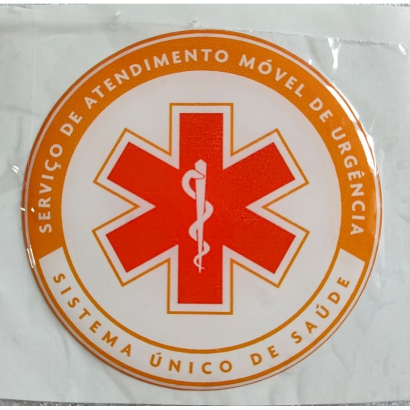 Adesivos Resinado Personalizado SAMU Leia a Descrição Com Atenção ...