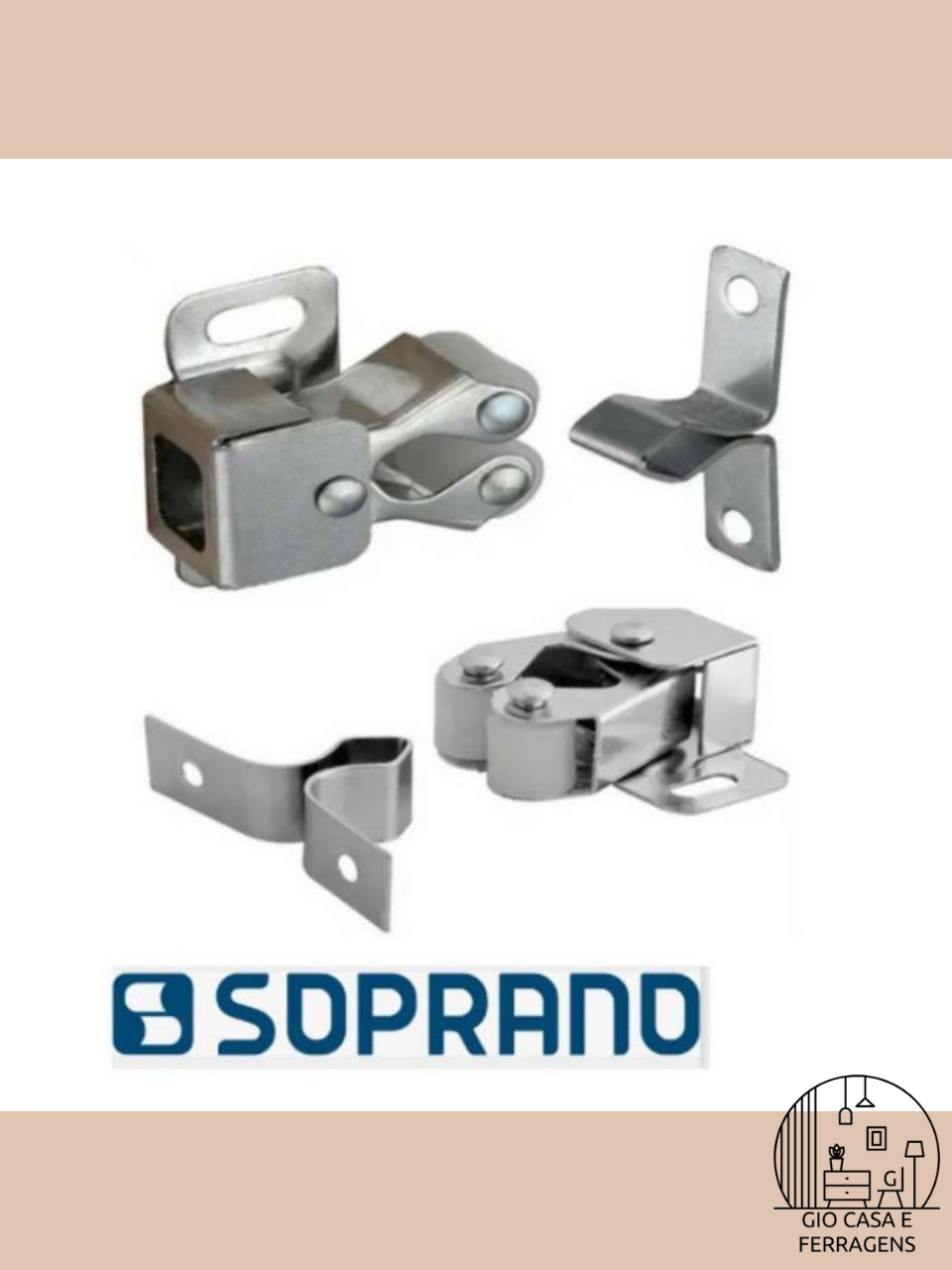 Fecho rolete para armário zincado | Shopee Brasil