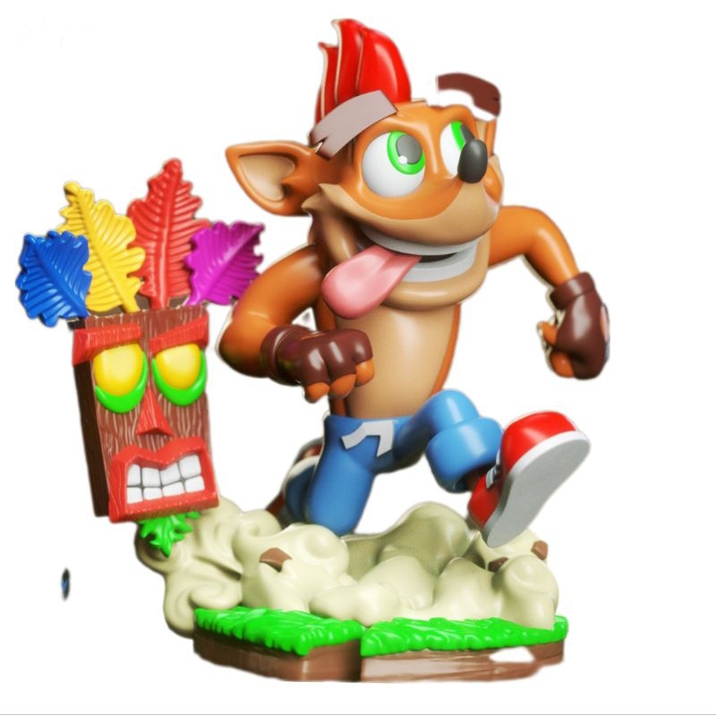 Crash Bandicot Chibi 10cm Figure Escultura | Shopee Brasil