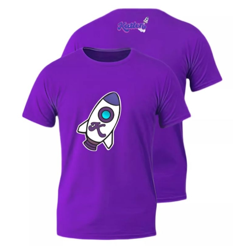 Camiseta Katlen zoom boom irmã da Emilly Vick Youtuber camisa roxa com ...