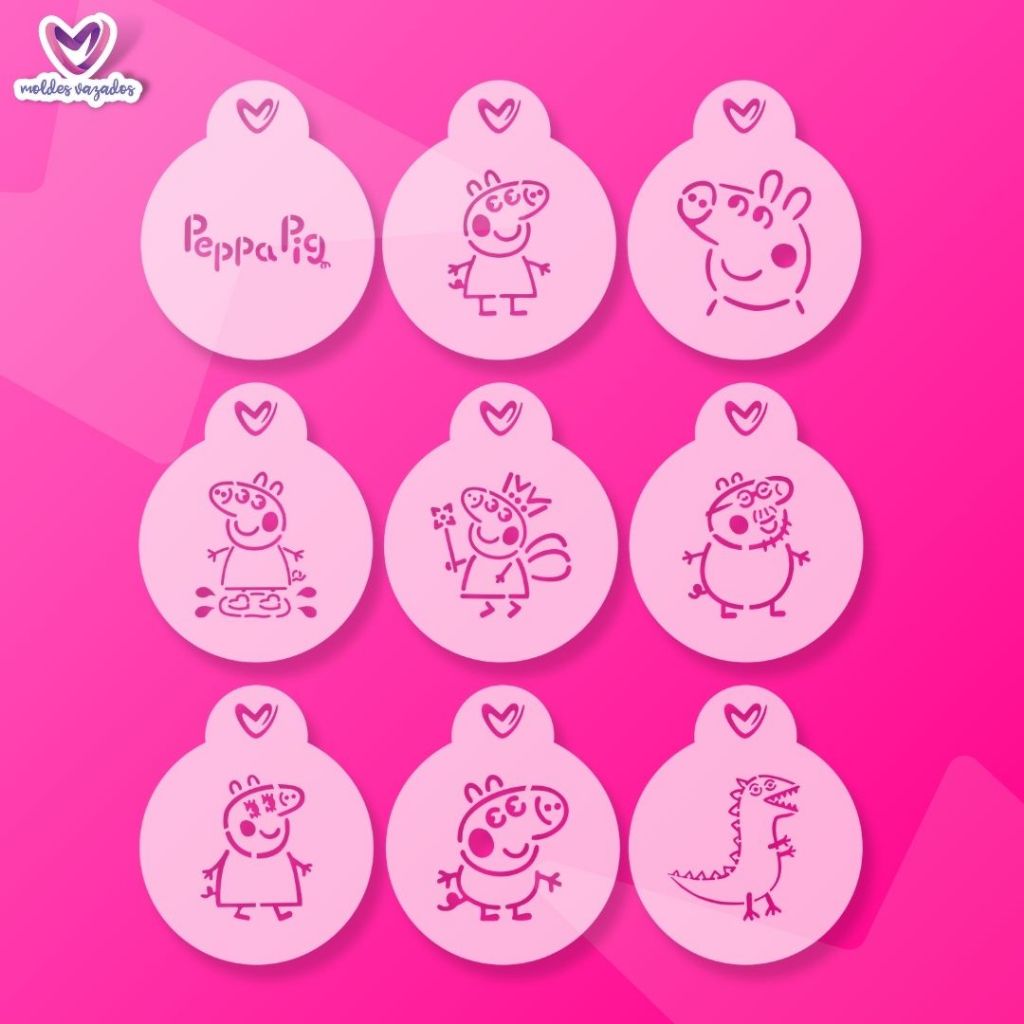 Stencil Peppa Pig | Shopee Brasil
