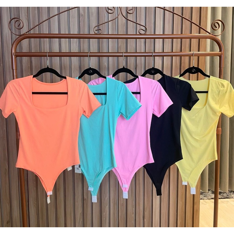 Body decote cavado bory manguinha | Shopee Brasil