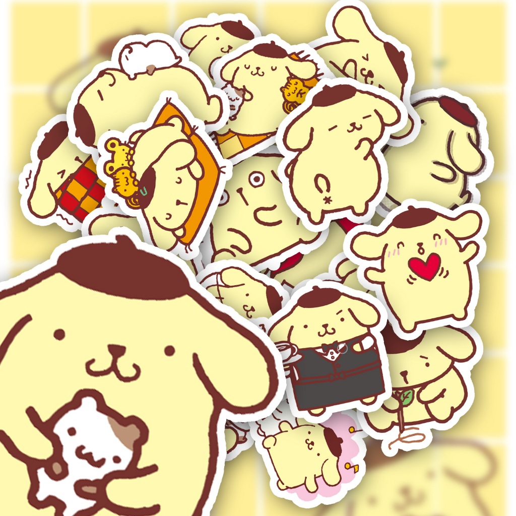 Mini Adesivos Pompompurin Purin (Sanrio) - Pacote Figurinhas Stickers ...