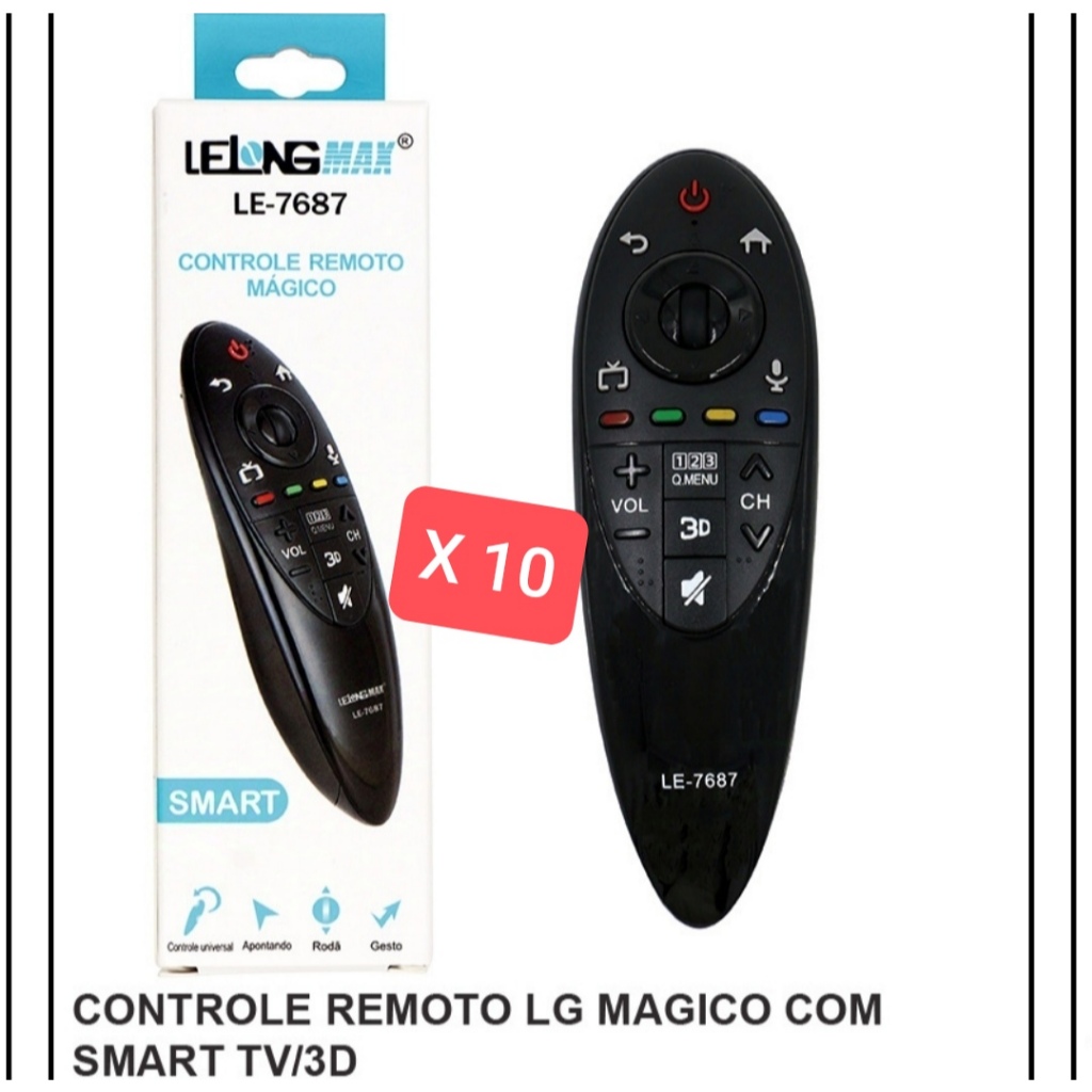 kit Controle Remoto Compatível com Magic 3D - Lelong le-7687 | Shopee ...