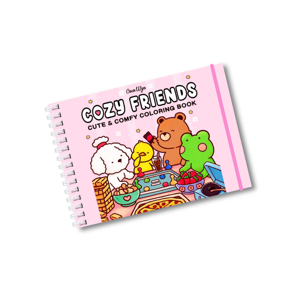 Cozy Friends Livro Para Colorir Relaxante Com Animais Adoráveis 43 ...