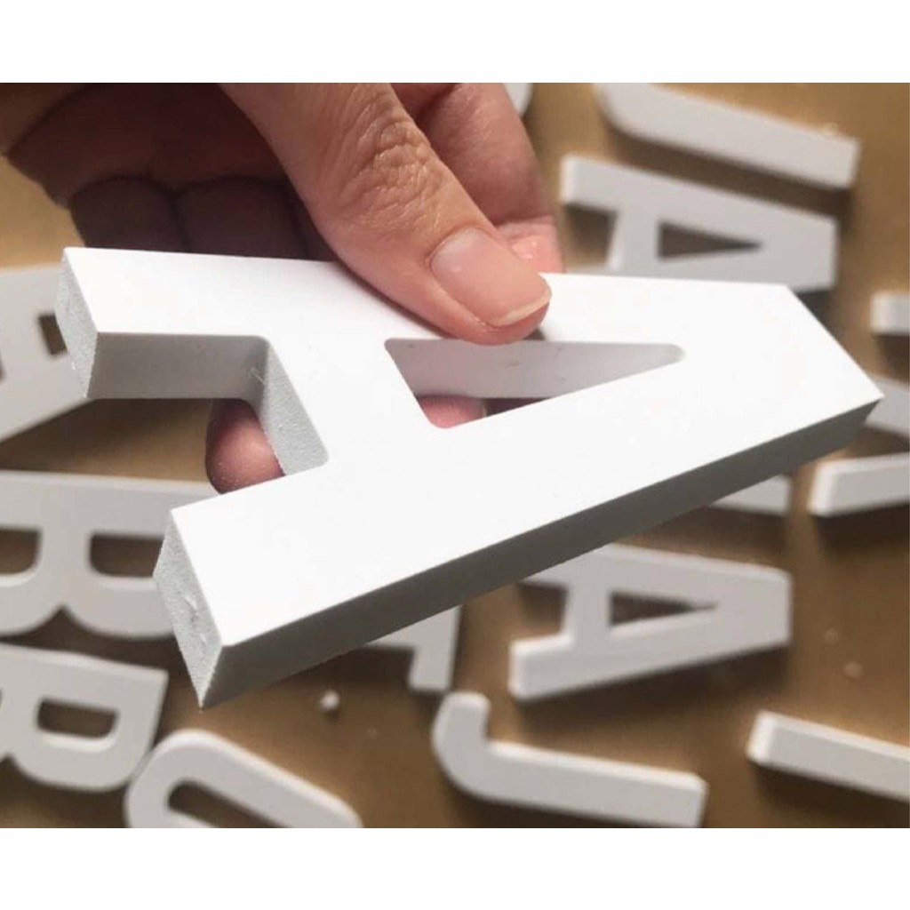 4 Letras de 50cm em PVC expandido com 10mm de espessura. | Shopee Brasil