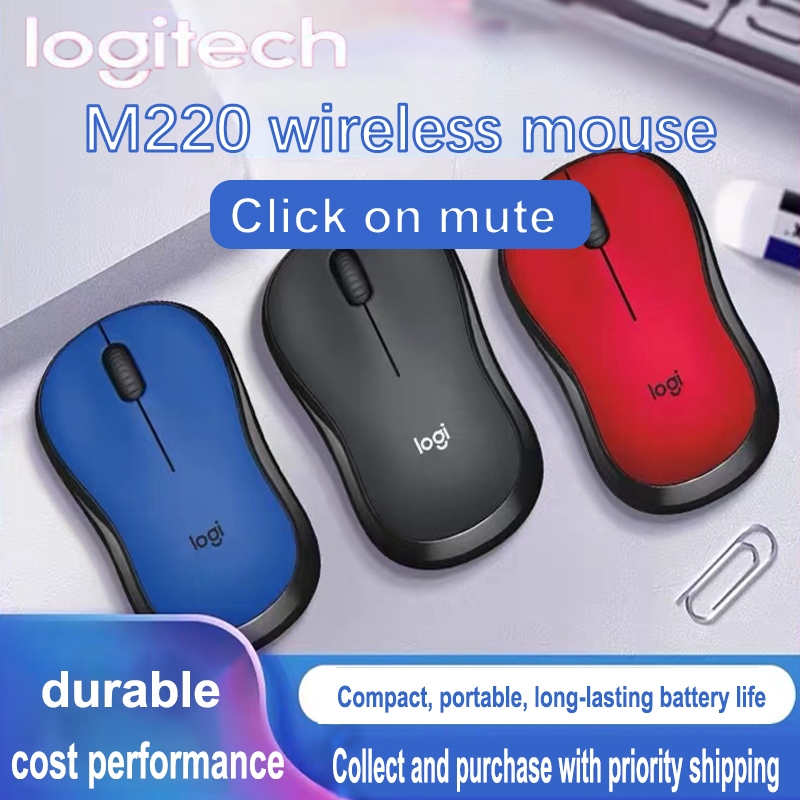 Mouse Óptico Ergonômico Logitech M220 Sem Fio Com 2.4GHz Para Mac OS ...