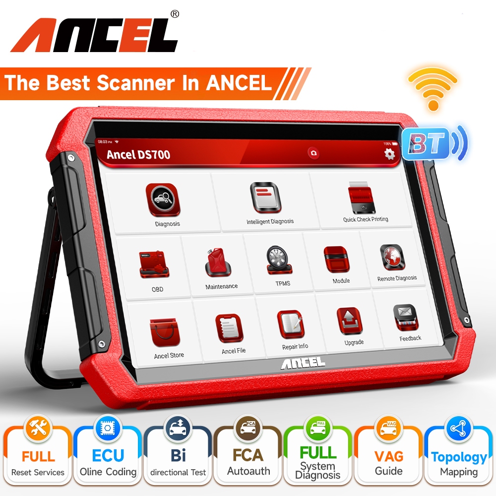 ANCEL DS700 Super Scanner De Carro Diagnóstico Completo Do Sistema ...