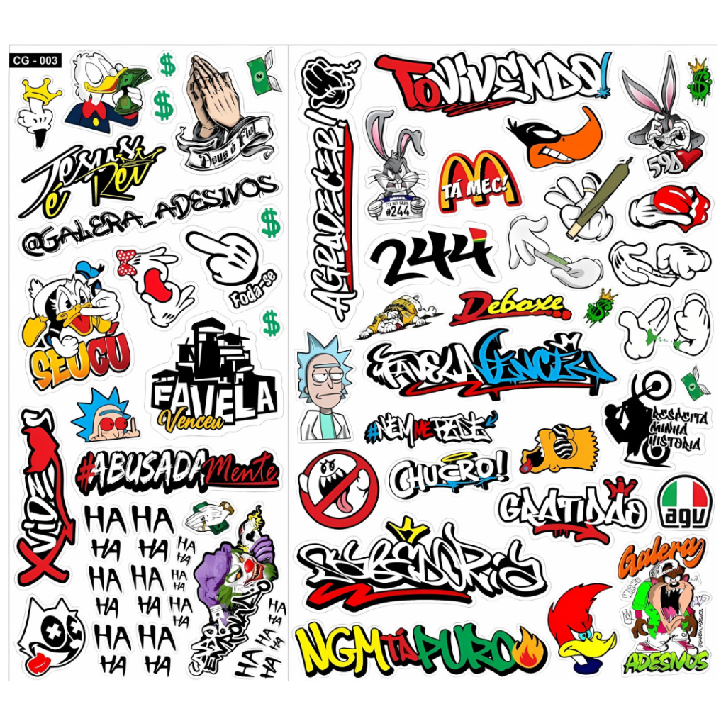 50 Adesivo Sticker Tovivendo Deboxe Abusadamente Ngntapuro Favela ...